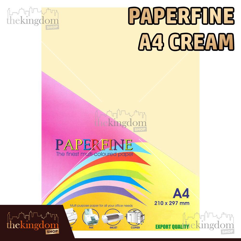 Jual Paperfine Kertas HVS Warna A4 Cream Krem Isi 25 Lembar Kode Warna ...