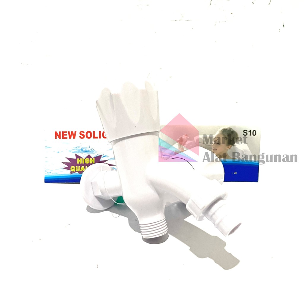 Jual Kran Cabang Shower PVC Soligen / Keran Double S10 | Shopee Indonesia