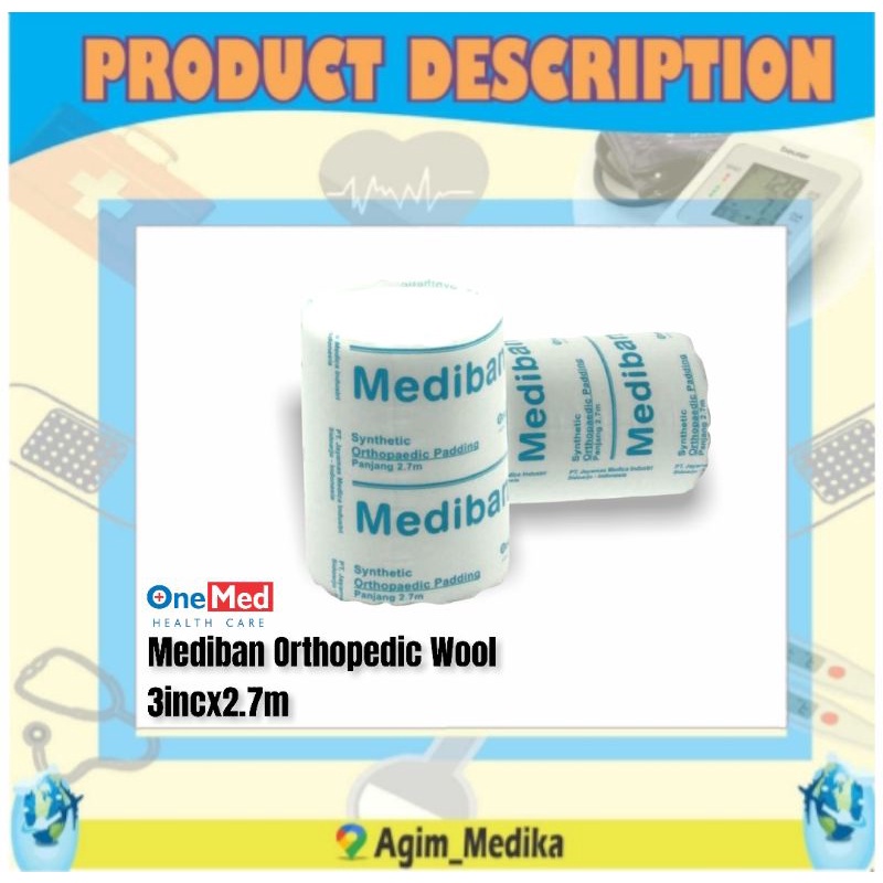 Jual Mediban Orthopedic Wool 3in Onemed | Shopee Indonesia
