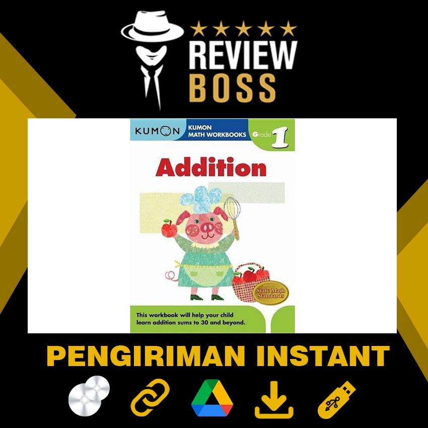 Jual BUNDLE LENGKAP KUMON MATH WORKBOOK WORK BOOK GRADE 1 ADDITION ...