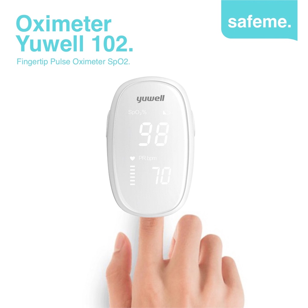 Jual Fingertip Pulse Oximeter Yuwell YX102 Alat Pengukur Saturasi ...
