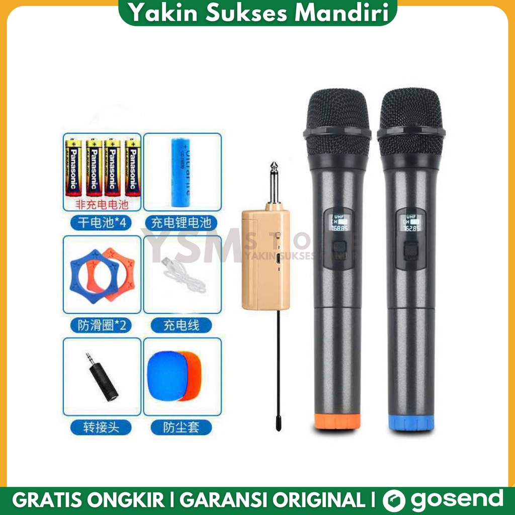 Jual Microphone Mikrofon Karaoke Wireless Handheld Dynamic Portable ...