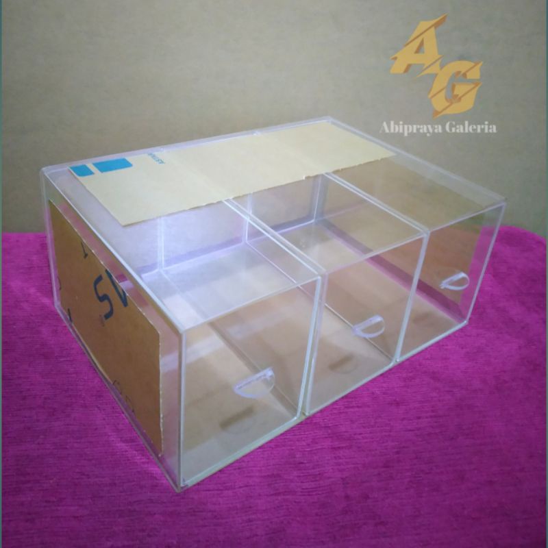 Jual Akrilik Storage Box / Laci tempat penyimpanan Perhiasan/minuman ...