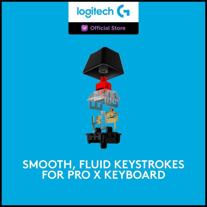 Jual Logitech Gx Switch Mechanical Keycaps Keyboard Gaming - Red Linear ...