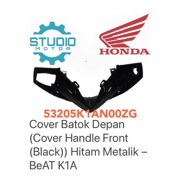 Jual K1A Cover Batok Depan Handle Front Black Hitam Doff /Hitam Metalik ...