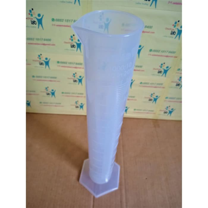 Jual VITLAB Measuring cylinder PP 1000 ml Gelas ukur plastik cap 1 Liter | Shopee Indonesia