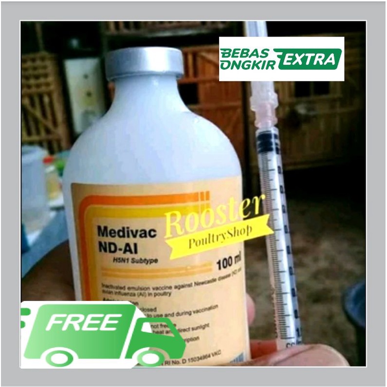 Jual Vaksin Ayam Medivac Tetelo ND AI 100 ml Mencegah Mengantisipasi ...