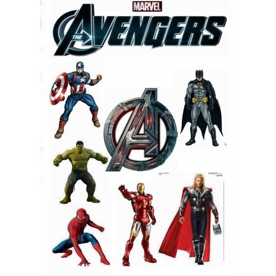 Jual marvel superhero sticker for phone/laptop/room/scrapbook journal ...