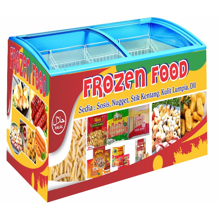 Jual Stiker freezer Motif Frozen Food ( Free Ganti / Tambah Tulisan ...