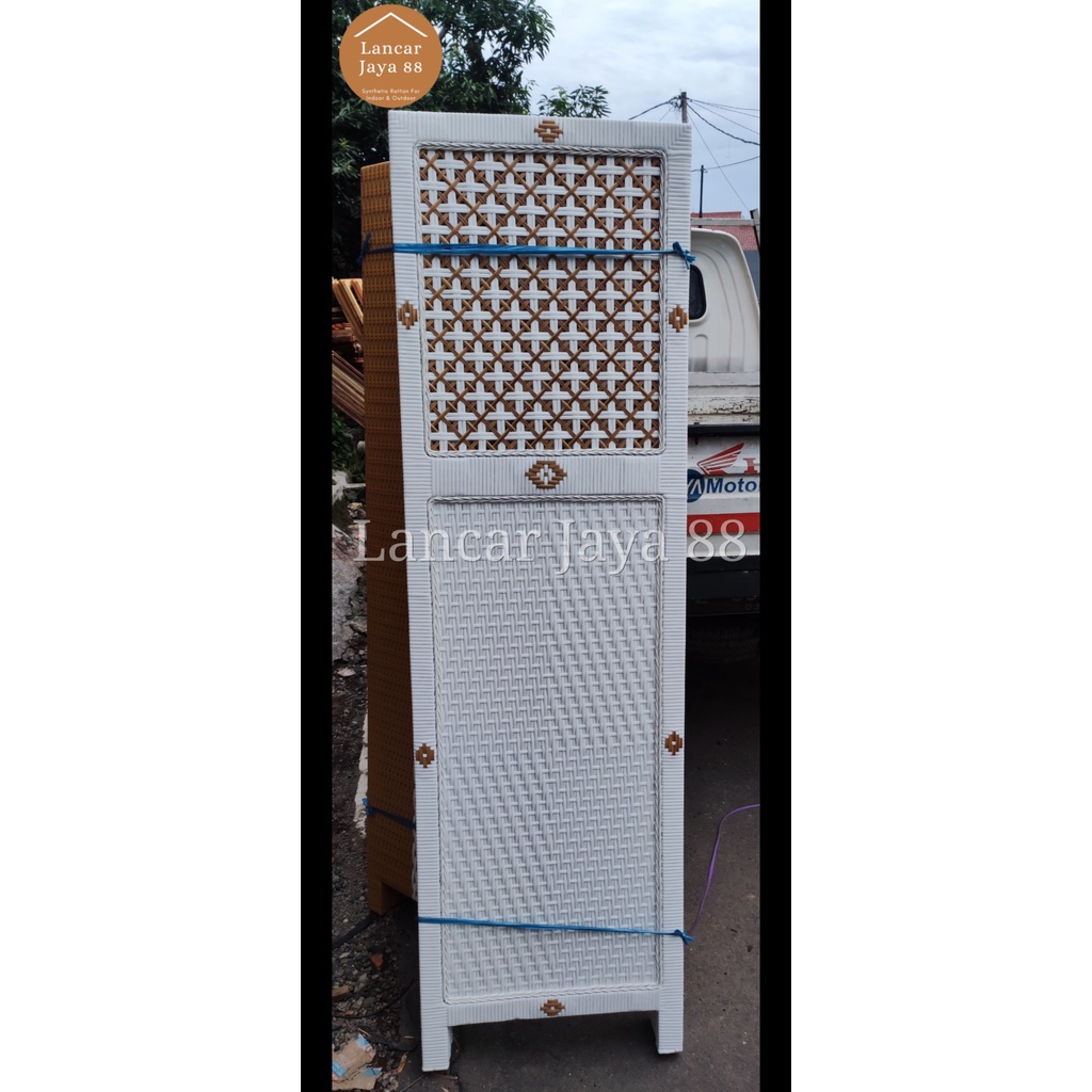 Jual Sketsel Ruangan Rotan Sintetis Motif Batik 1 Panel | Shopee Indonesia