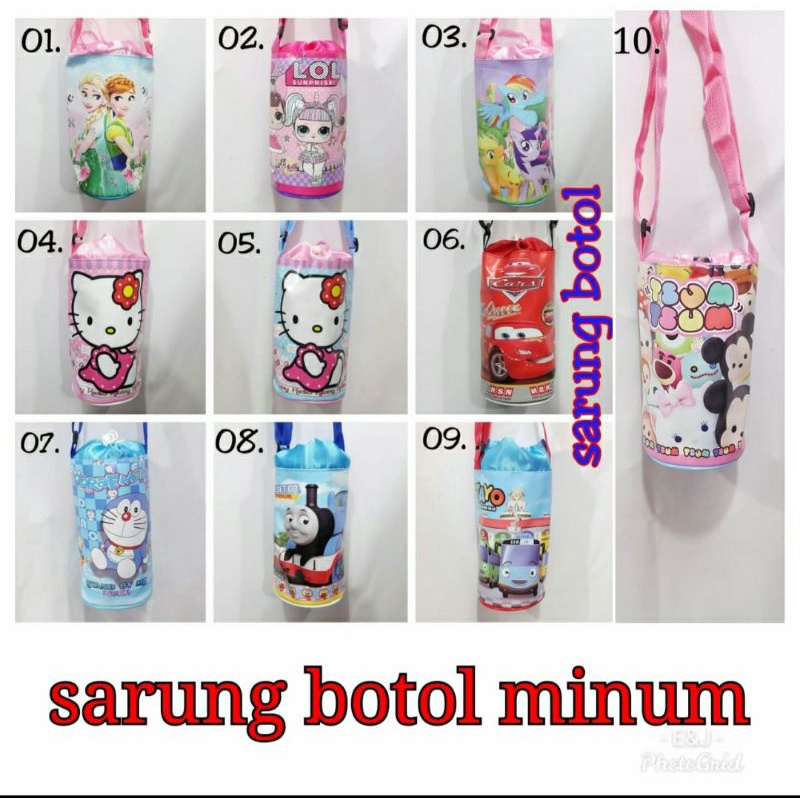 Jual SARUNG BOTOL MINUM KARAKTER / TAS BOTOL MINUM ANAK | Shopee Indonesia