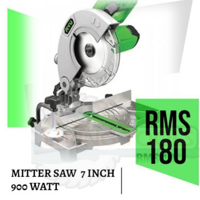 Jual Mesin Potong Alumunium RYU RMS 180 Mitter Saw RMS180 Kayu Mitre ...