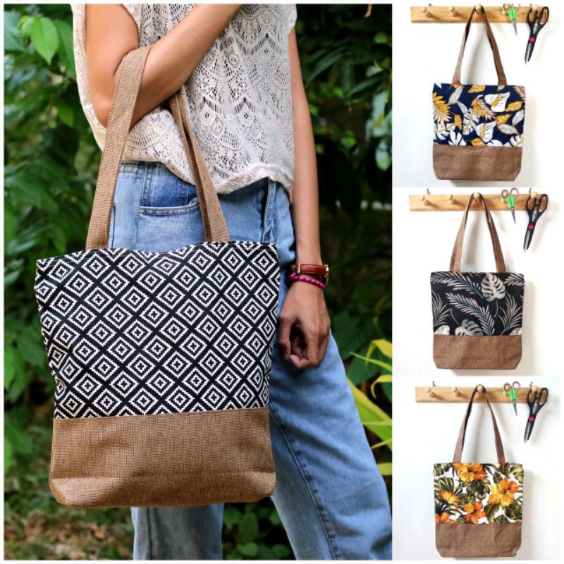 Jual Totebag Kanvas Goni / Tas Kanvas Goni / Tote bag Kanvas Goni ...