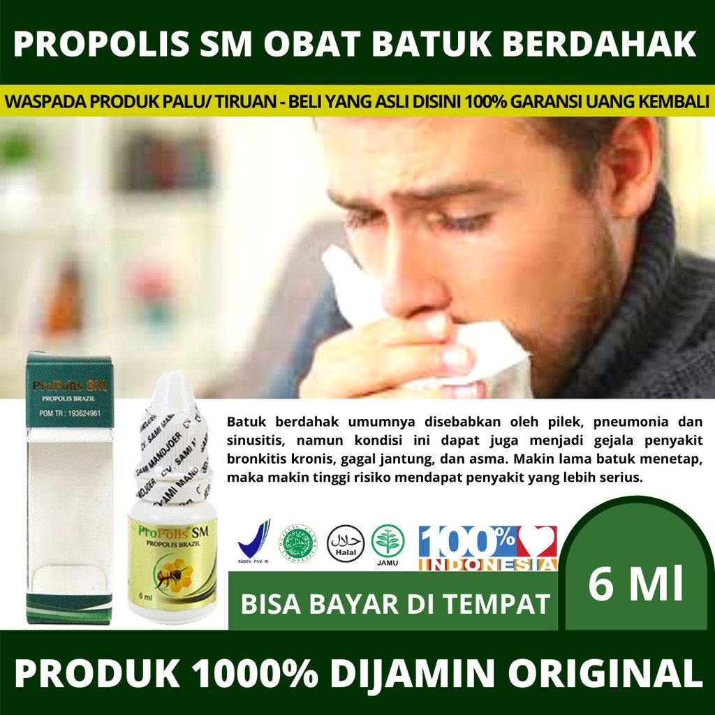 Jual Propolis SM Obat Batuk Berdahak Batuk Berdarah Gejala TBC Kronis ...