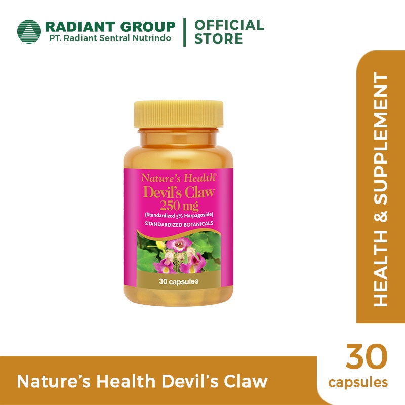 Jual Natures Health Devil's Claw 250mg - 30 Capsules | Shopee Indonesia