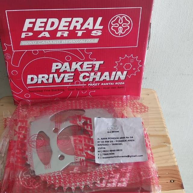 Jual PAKET GEAR SET FEDERAL UNTUK MOTOR HONDA SUPRA SUPRA X | Shopee ...