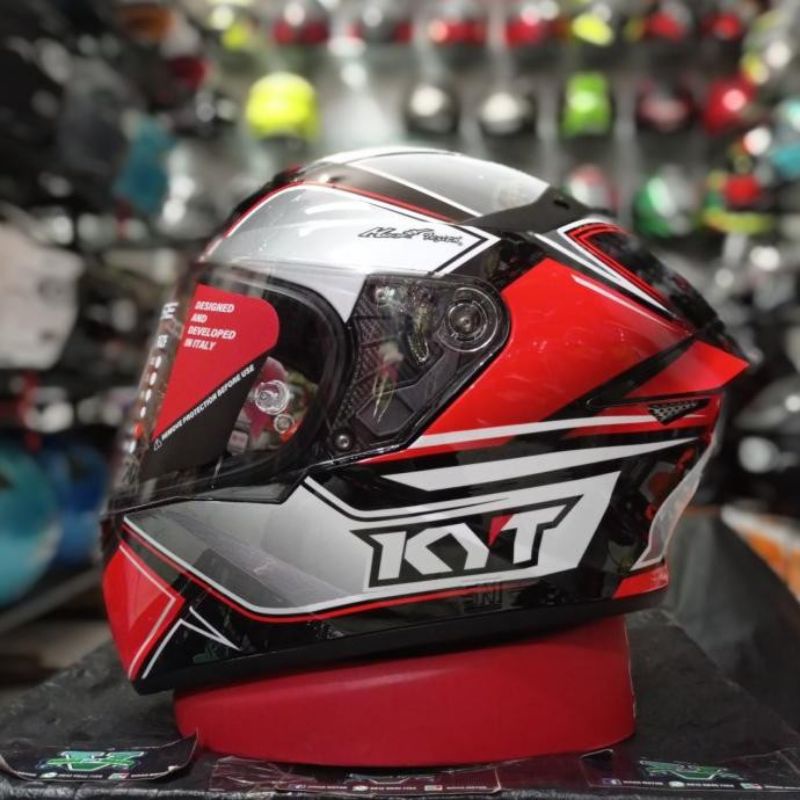 Jual KYT TT COURSE TOURIST RED FLUO | Shopee Indonesia