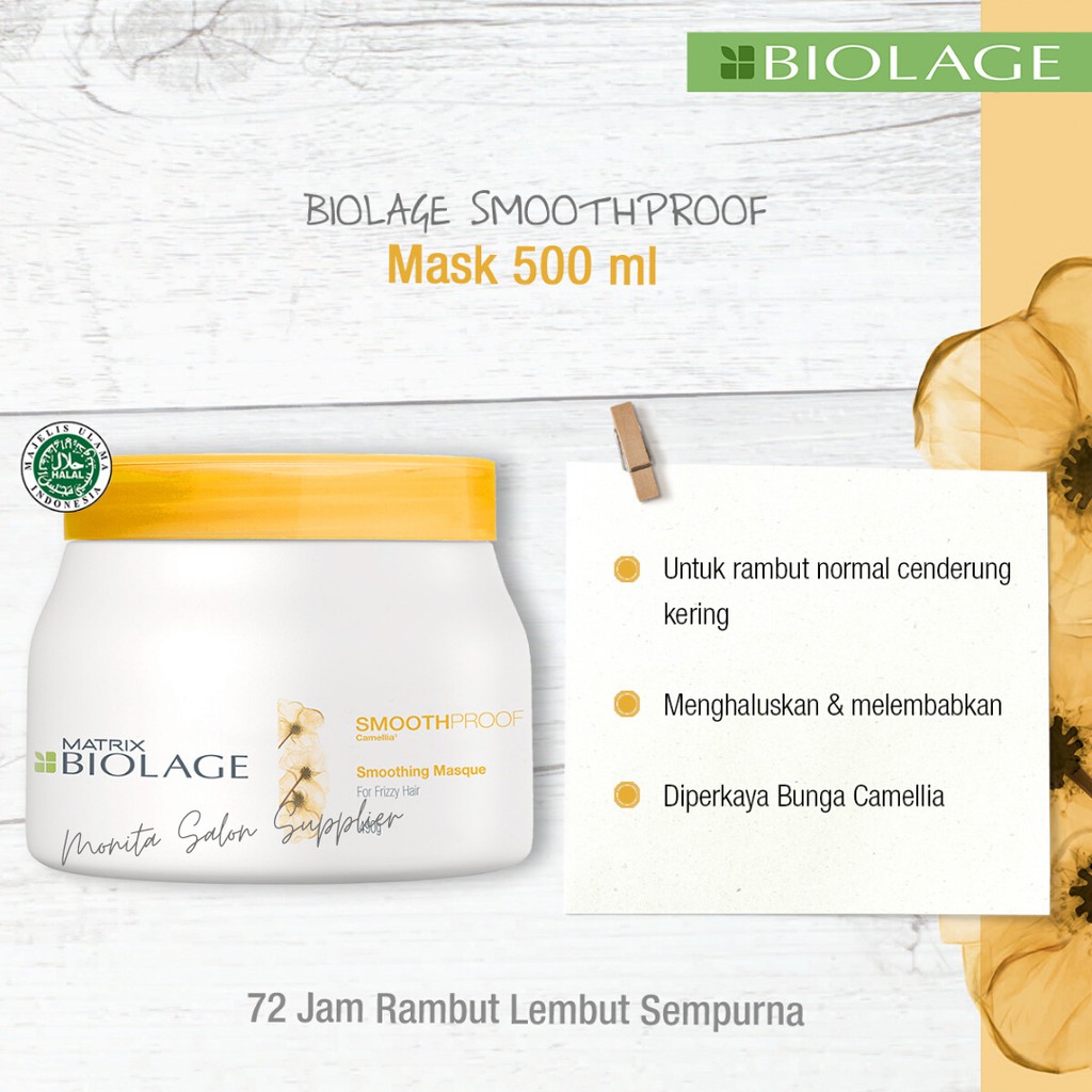 Jual Matrix Biolage Smoothproof masker | Shopee Indonesia