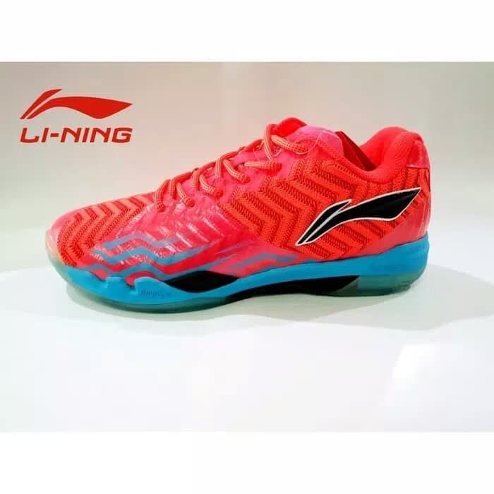 Jual sepatu badminton lining sonic boom merah original | Shopee Indonesia