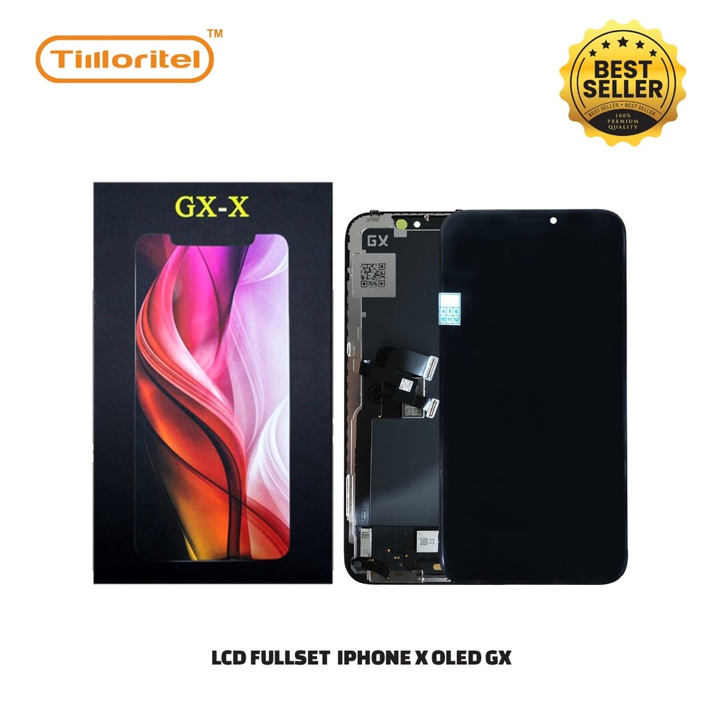 Jual LCD+TS IP X OLED GX BLACK | Shopee Indonesia