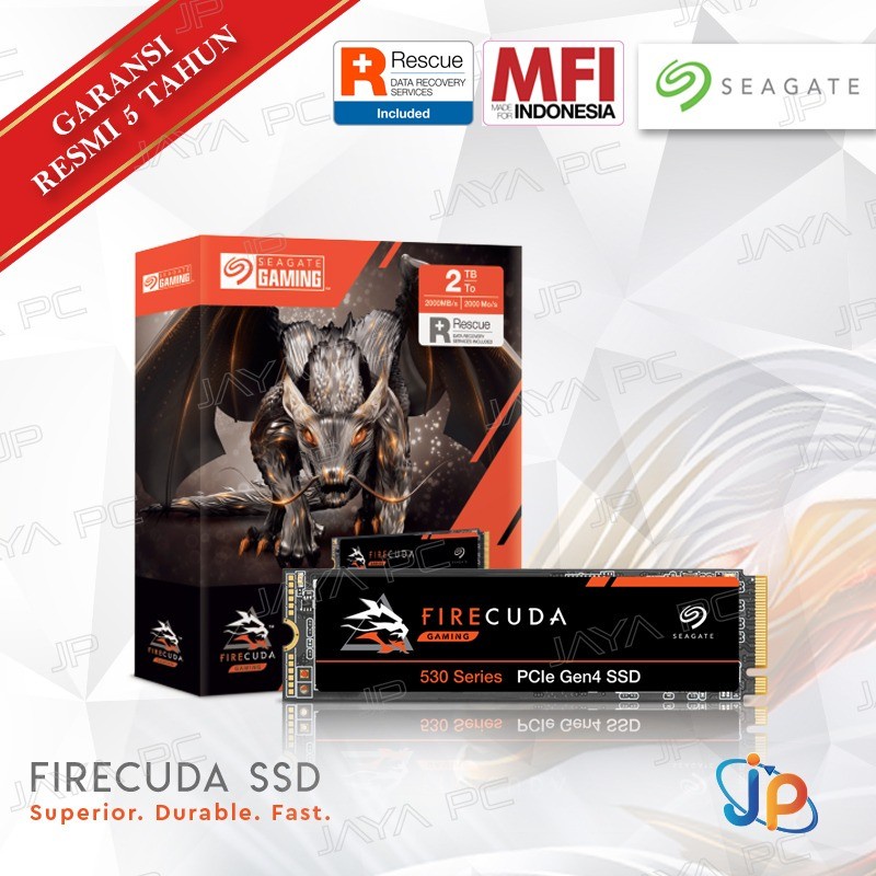 Jual Seagate Firecuda SSD 530 M.2 Pcie Nvme 2280 4TB - SSD M2 4 TB ...