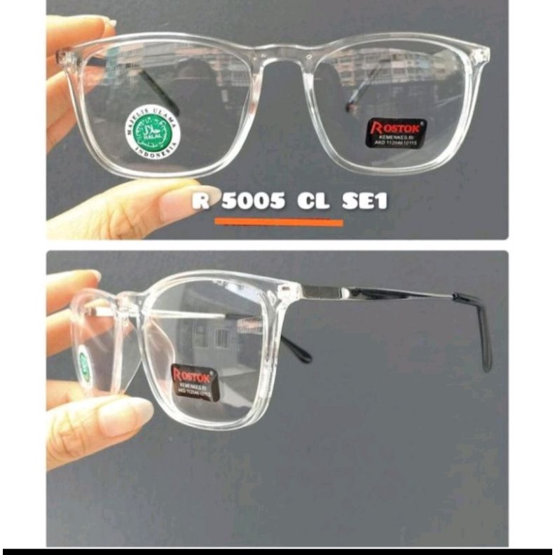 Jual Kacamata kotak frame transparan | Shopee Indonesia