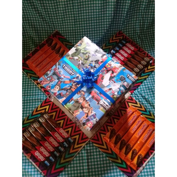 Jual Explosion Box Snack Besar| 3 Layer Box| Hadiah Ulang Tahun Isi ...