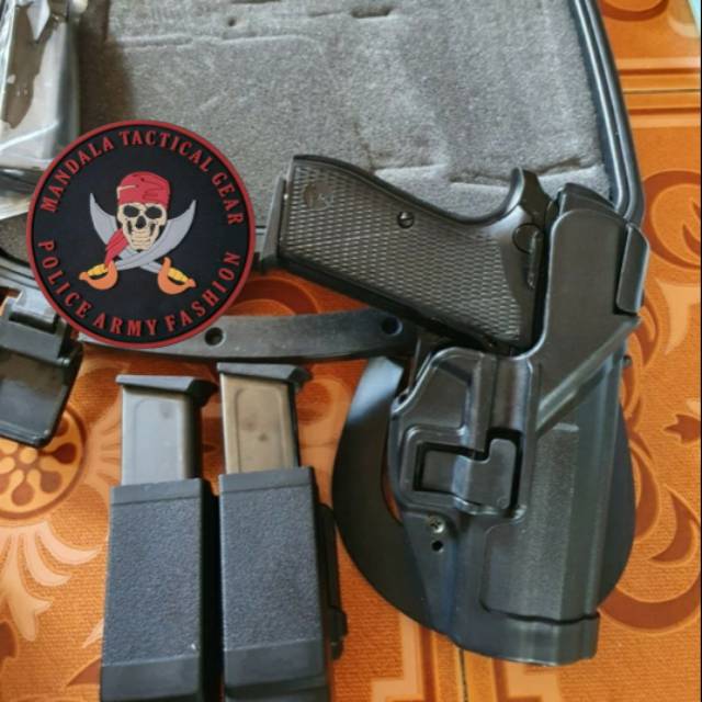 Jual Holster pindad mag4 / Holster pindad magnum4 satu set dengan ...