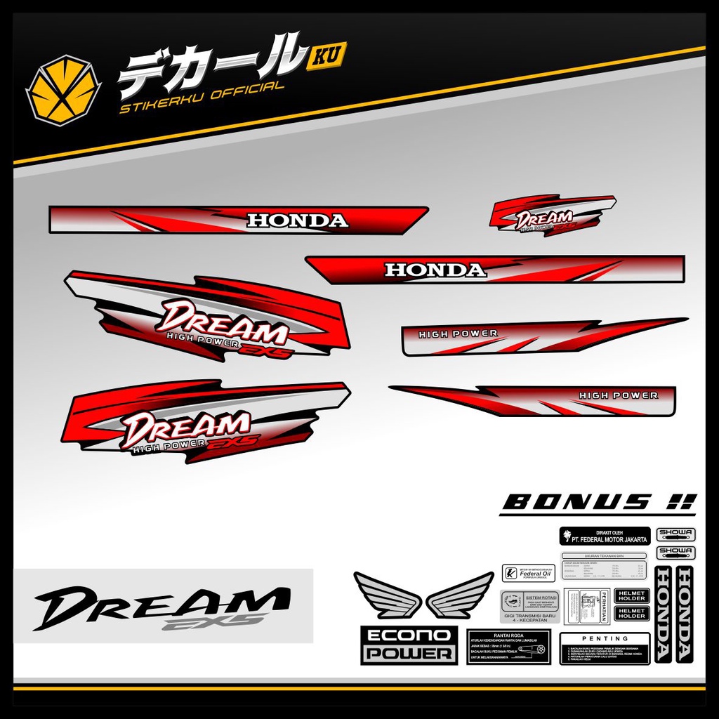 Jual STRIPING ASTREA PRIMA / STICKER VARIASI ASTREA PRIMA / STIKER ...