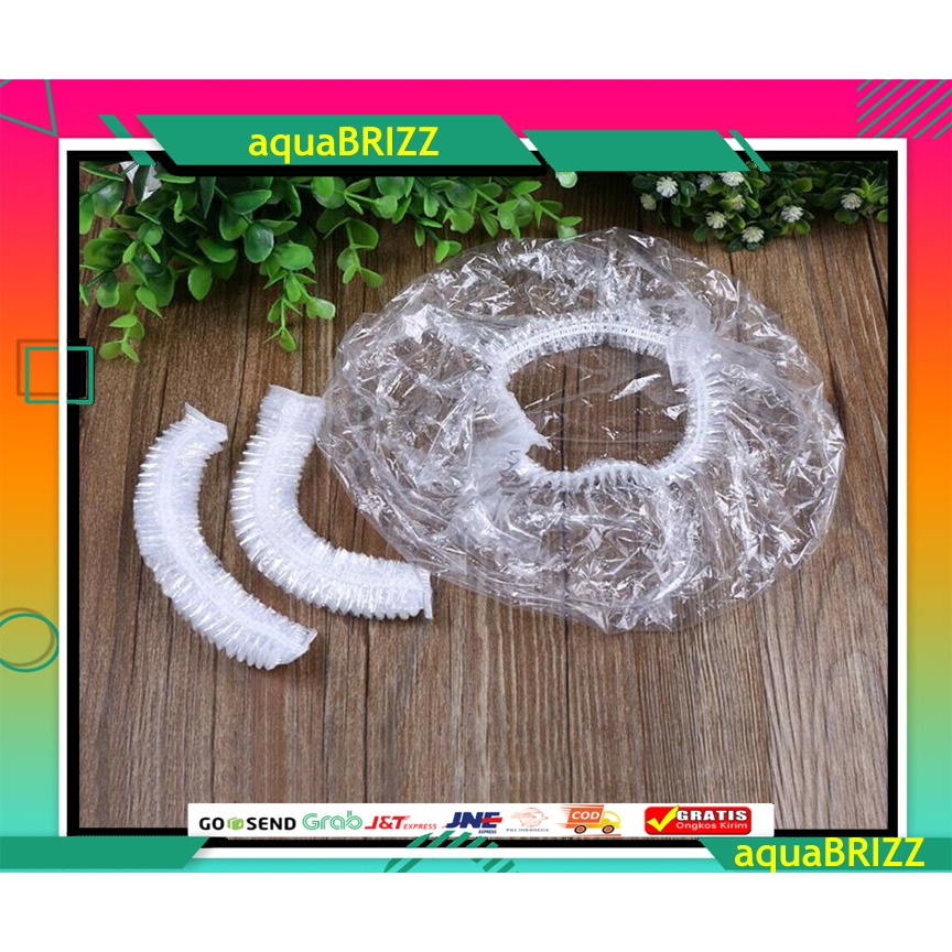 Jual Topi mandi PLASTIK Showercap keramas hotel Shower cap Penutup ...