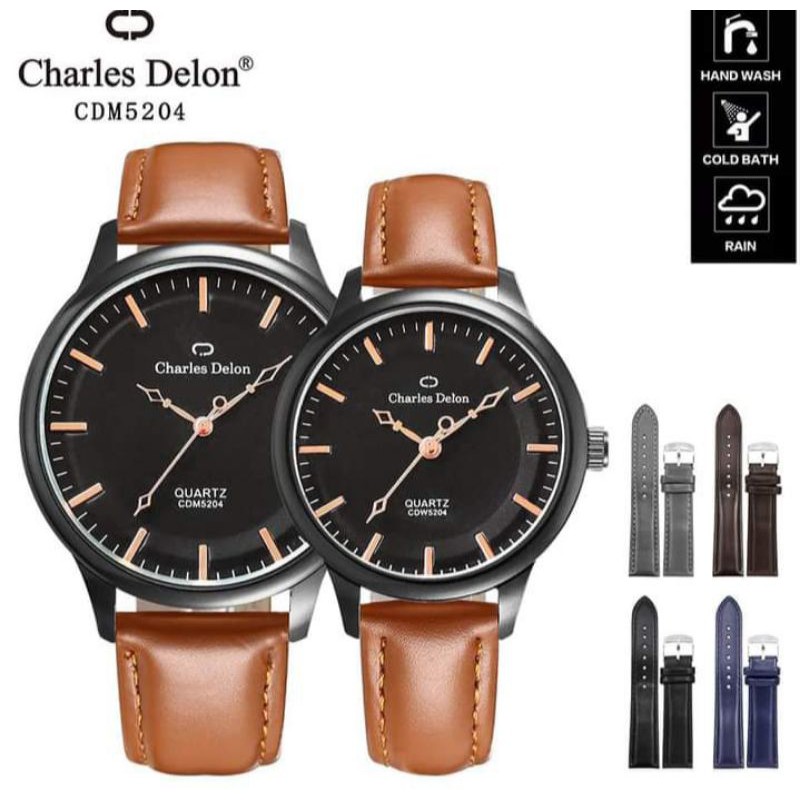Jual CHARLES DELON COUPLE ORIGINAL KULIT ANTI AIR | Shopee Indonesia