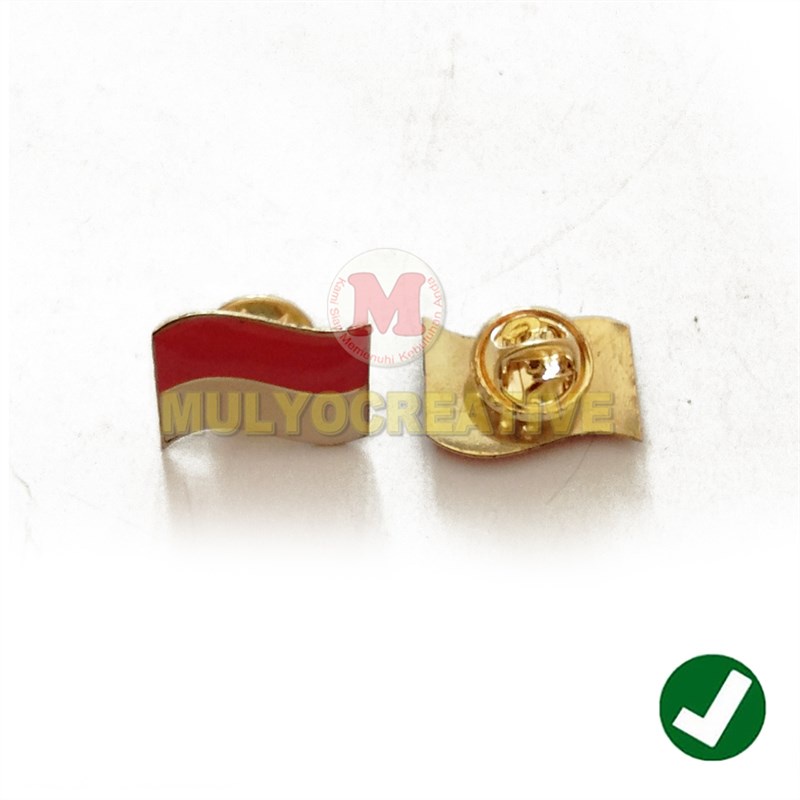 Jual Pin Bendera Merah Putih Ukuran 2 Cm - Lencana Paskibra Custom ...