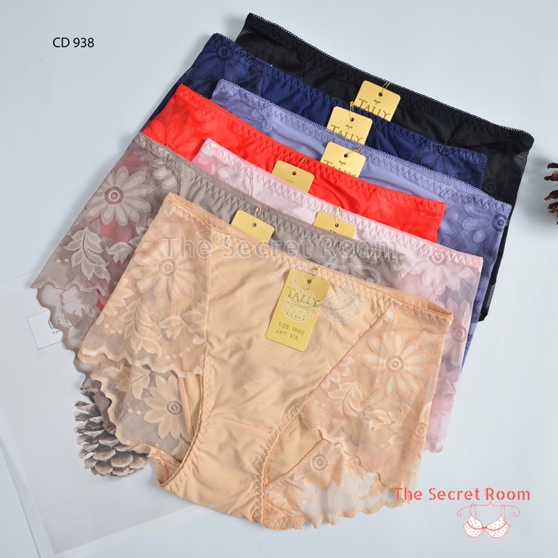 Jual TALLY CD CELANA DALAM RENDA 938 I FREE SIZE I FIT XL I BAHAN RENDA ANTI GATAL | Shopee ...