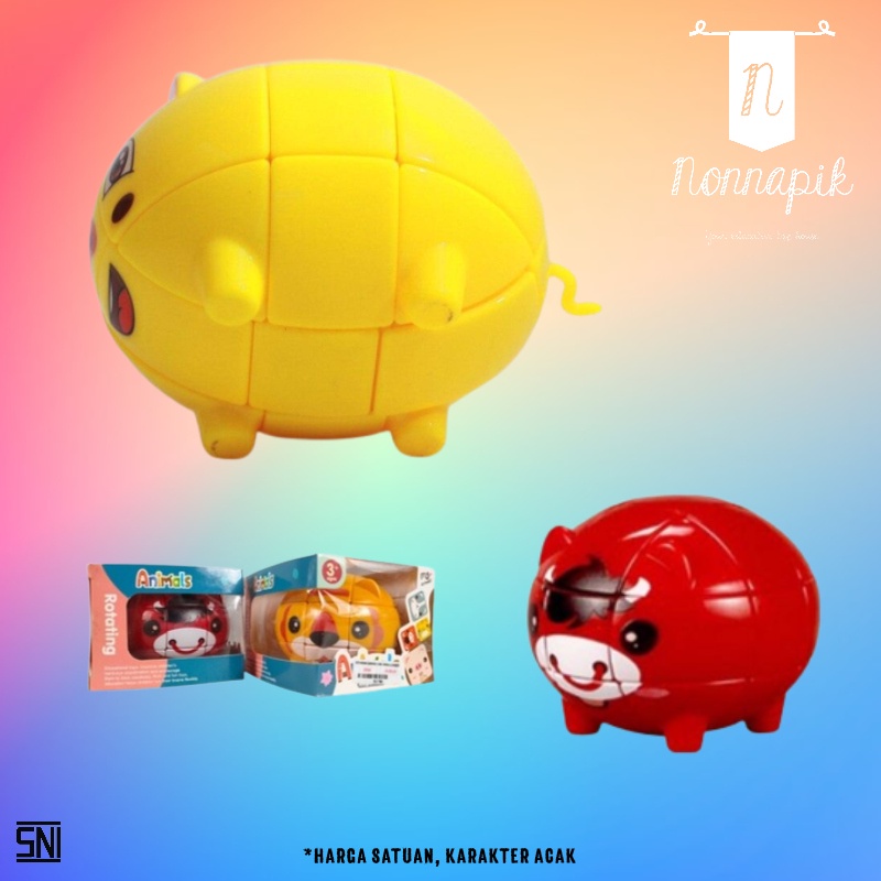 Jual Rubik 3x3 Animals Magic Cube 3x3x3 - Twist Fidget Puzzle Hewan ...