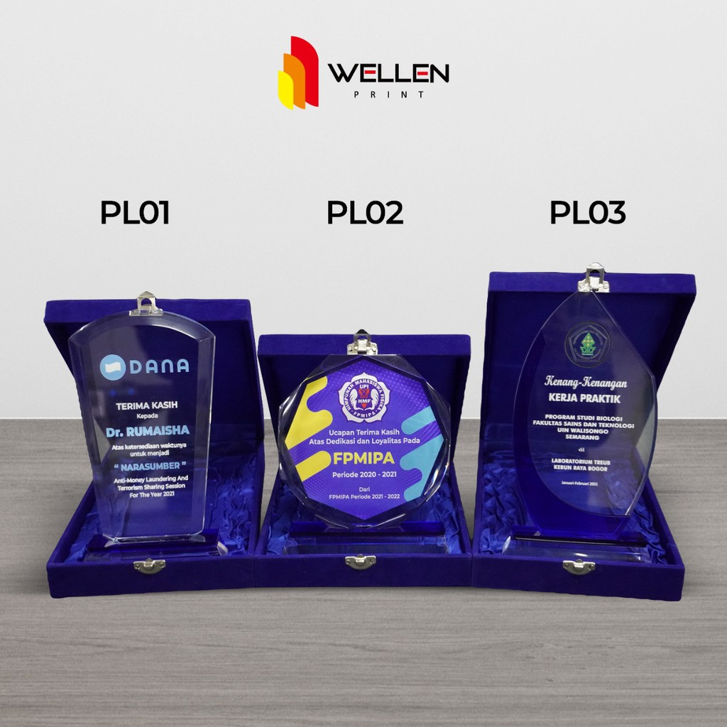 Jual WELLEN PRINT - Plakat Acrylic Print Custom tebal 20mm / Trophy ...