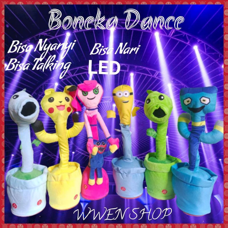 Jual Boneka Dance Playtime Stuffed Toys Custom Dancing Speaking Cactus ...