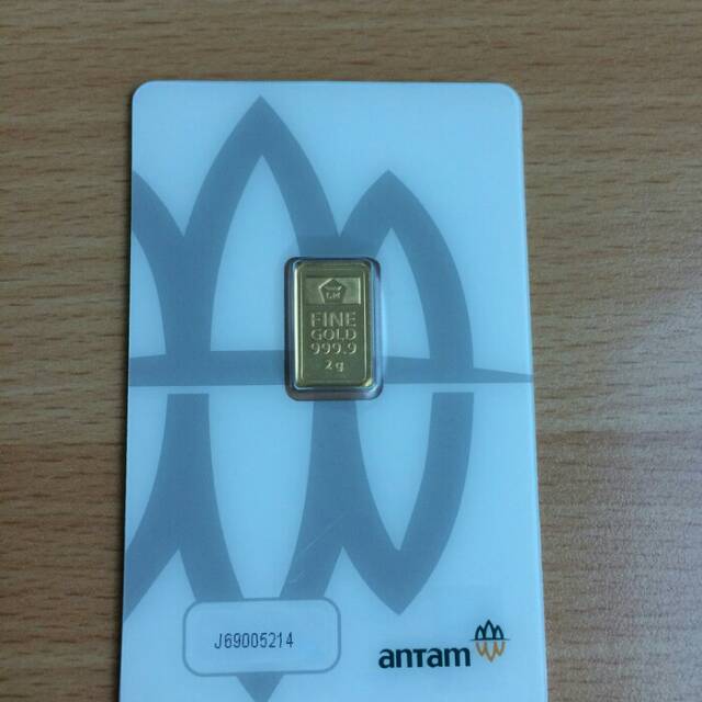 Jual LM Antam 2 gram Cetakan terbaru press 2022 Redmark | Shopee Indonesia