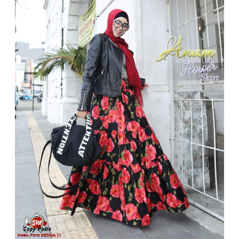 Jual rok flower Anum | Shopee Indonesia