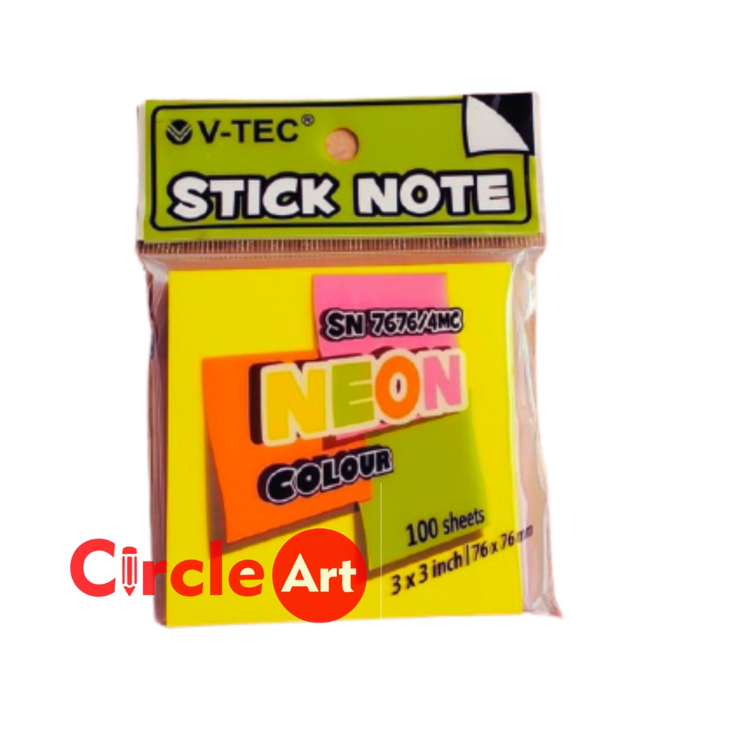 Jual V-TEC STICKY NOTES SN 7676/4 MC / STICK NOTE | Shopee Indonesia