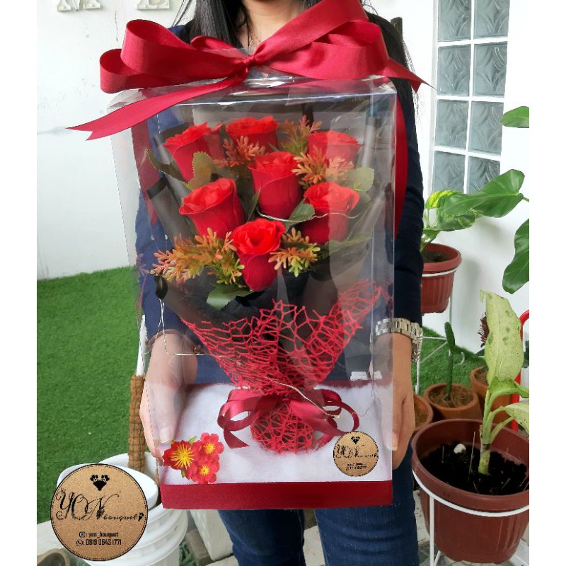 Jual buket mika/ buket bunga mika/ buket bunga artificial/gift / buket ...