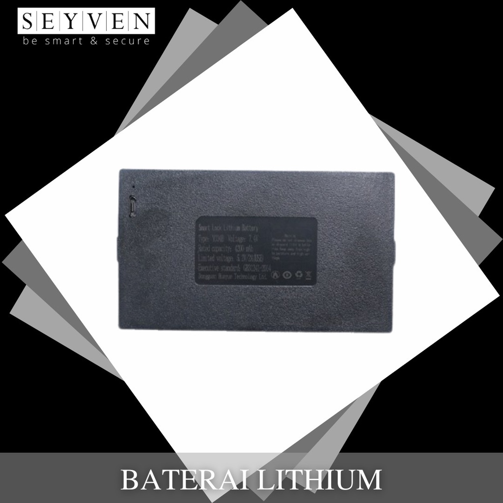Jual Lithium Battery for Face Lock or Cam Lock 4200 mAh Baterai Smart ...