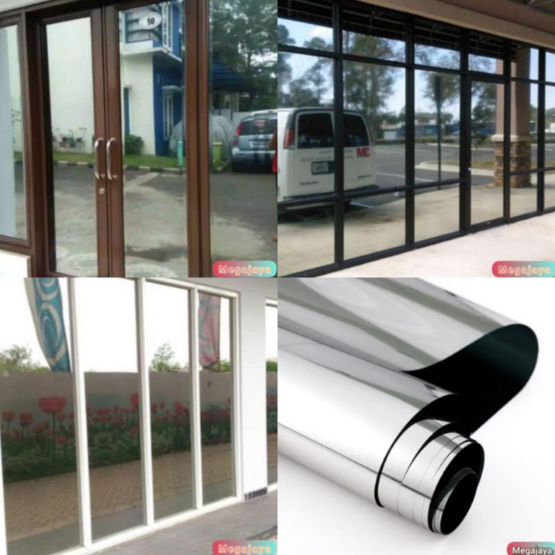 Jual Stiker Kaca Film One Way Mirror Silver Hitam Anti Panas Ada Lem ...