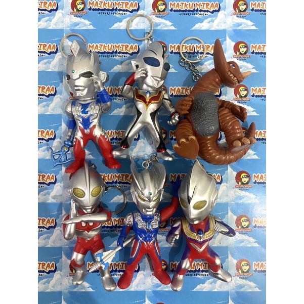 Jual Figure Keychain / Gantungan Kunci Big Ultraman Tiga Zero Z alpha Edge Gommorah evil tiga ...
