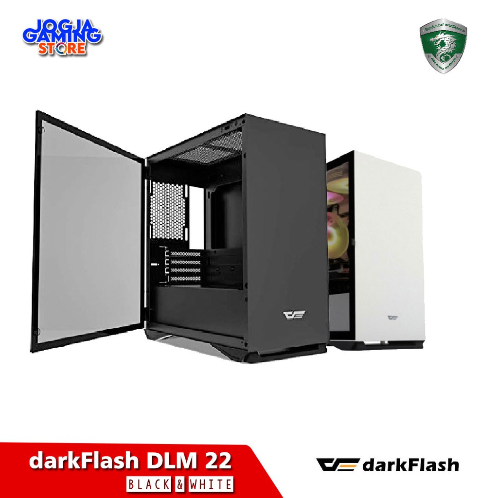 Jual darkFlash DLM22 Luxury M-ATX PC Case - Black | White | Shopee ...
