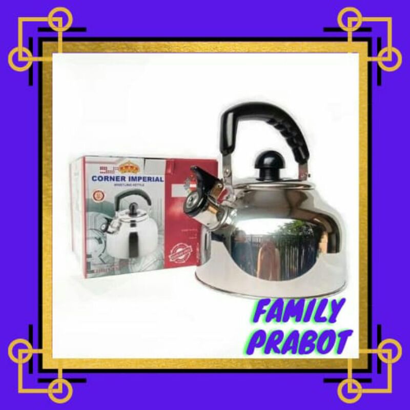Jual Teko Whistling Kettle 3 Liter Dan 4 Liter Corner Imperial/Teko ...