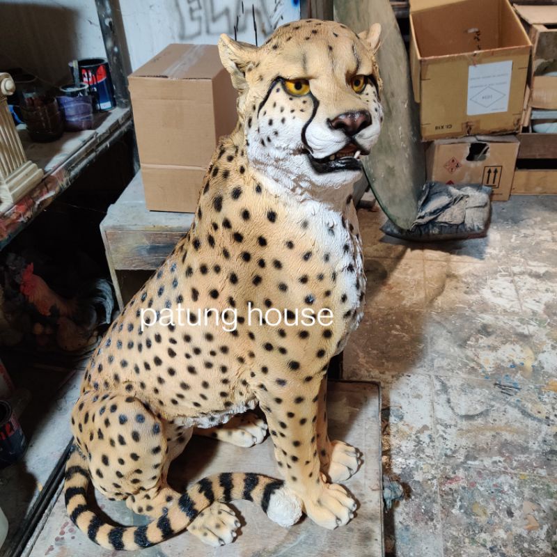 Jual Patung Pajangan Macan Tutul Besar | Shopee Indonesia