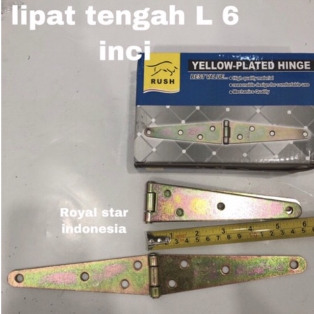 Jual HARGA 1 buah ya // Engsel L6” inci 15cm engsel pintu gerbang ...