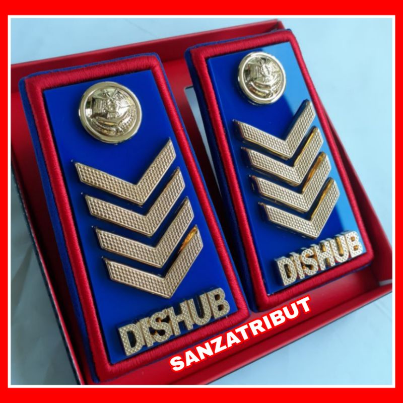 Jual Pangkat PDH DISHUB GOLONGAN 2C,2D List Merah Mika Bordir Kilap ...