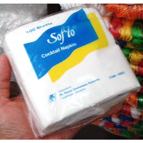 Jual Tisu Makan NP Softo 1 pak Tissue 100 sheets | Shopee Indonesia