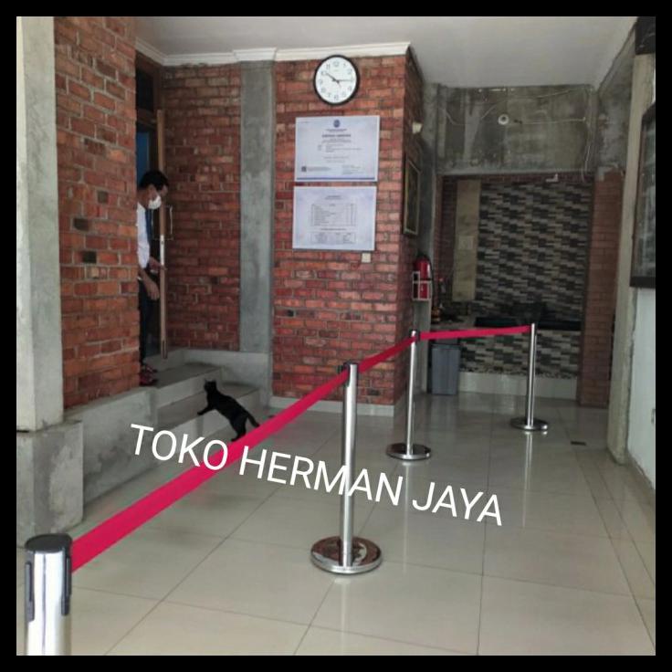 Jual Terbaru Tiang Pembatas Tiang Antrian Stainless Pita - Kuning ...